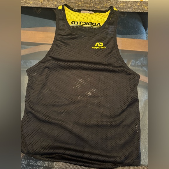 Addicted Brands | Shirts | Addicted Brands Black And Yellow Tank Top ...